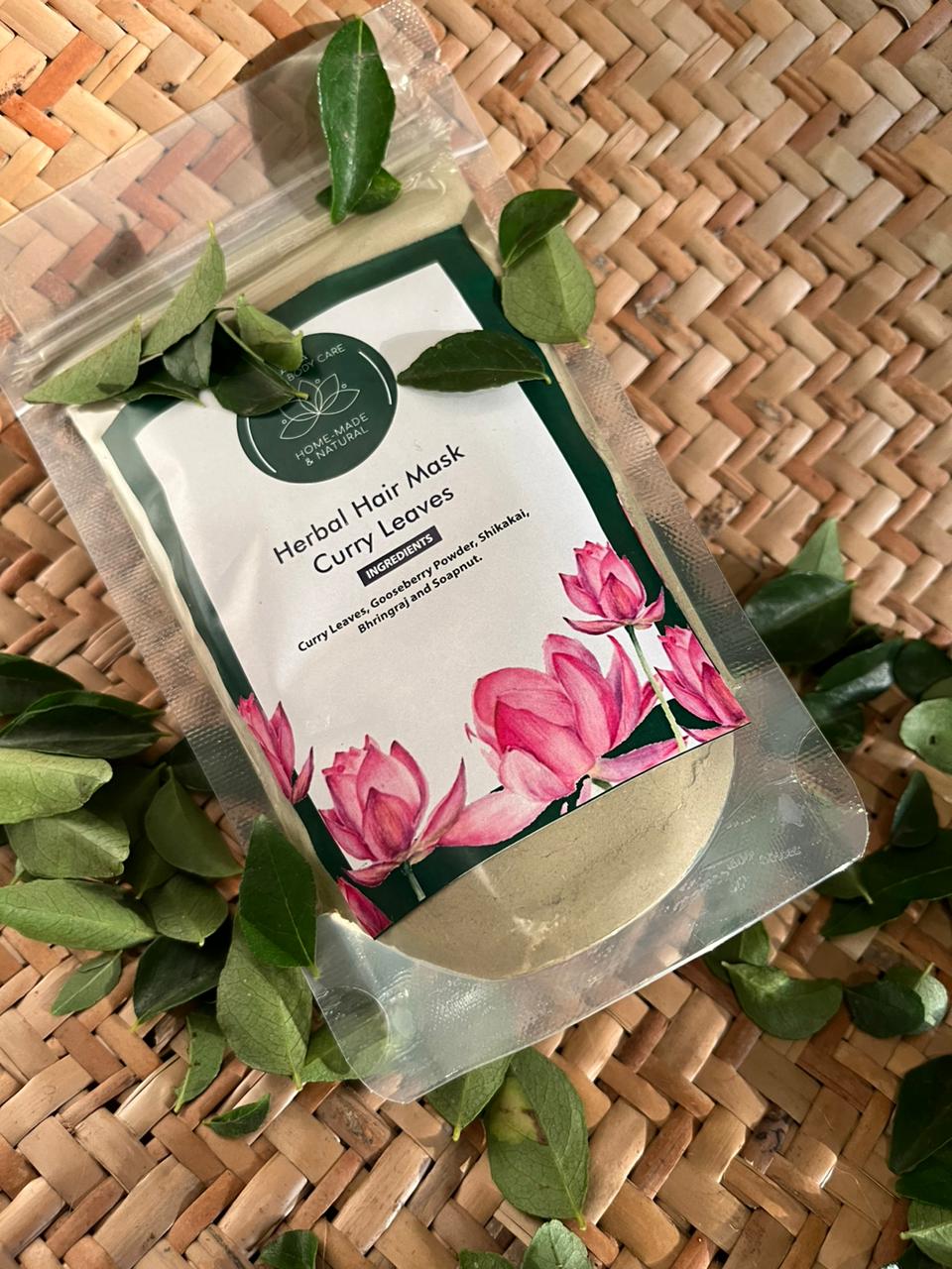 Curry Leaves Herbal Hair Mask (Prevent Premature graying) – Lalita Bath ...
